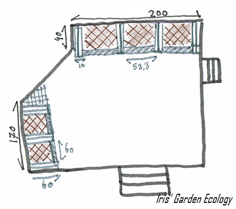 Een moestuin-bakken-bank – project | Iris' Garden Ecology